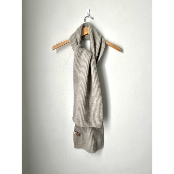Look By M | Accessories | Look By M Cashmere Wool Blend Rib Knit Scarf ...